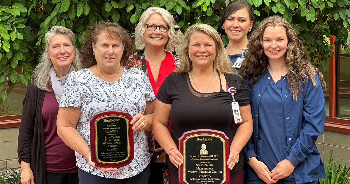 Healogics Presents Two Awards to Sauk Prairie Healthcare Wound Care ...