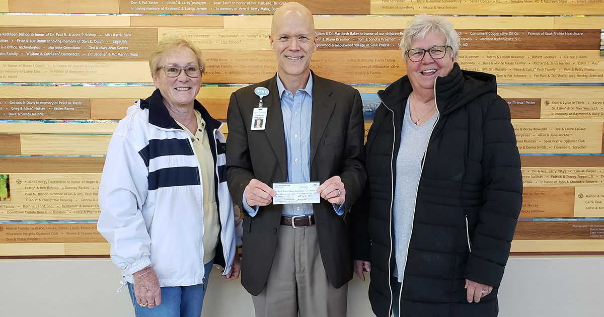 SJS Supports Local Healthcare with $10,000 Gift to the Foundation ...